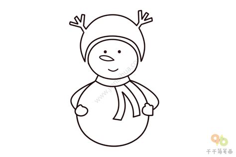 叉腰的雪人简笔画 雪人简笔画