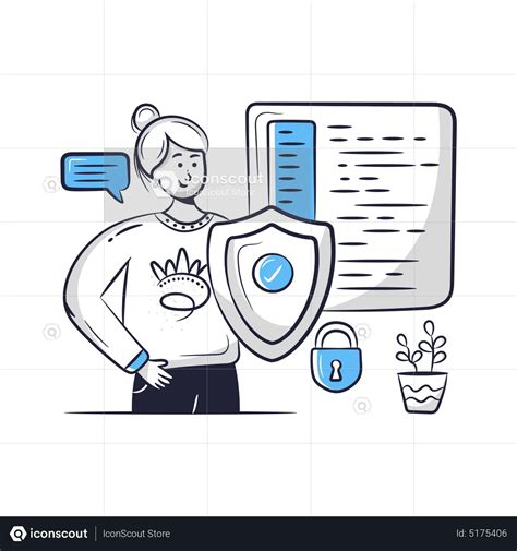 Cyber Security Illustration Free Download Crime And Security