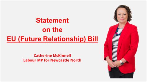 Statement On The Eu Future Relationship Bill Catherine Mckinnell Mp