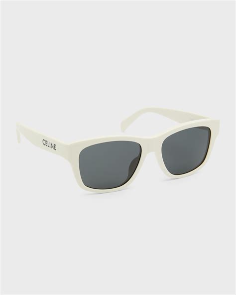 Celine Mens Monochroms Square Acetate Sunglasses Neiman Marcus