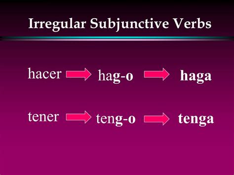 Ppt The Present Subjunctive Powerpoint Presentation Free Download
