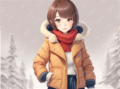 Anime Girl Winter Clothes