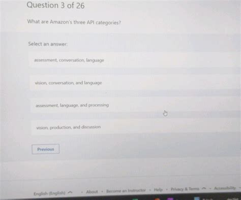 Question 3 Of 26 What Are Amazons Three API StudyX