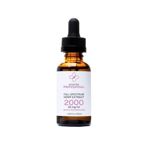 Ananda Full Spectrum 2000 Cbd Oil Premium Hemp Extract Holts Pharmacy
