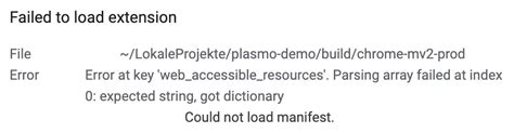 Bug Plasmo 0510 Uses Mv3 Webaccessibleresources Syntax In Mv2