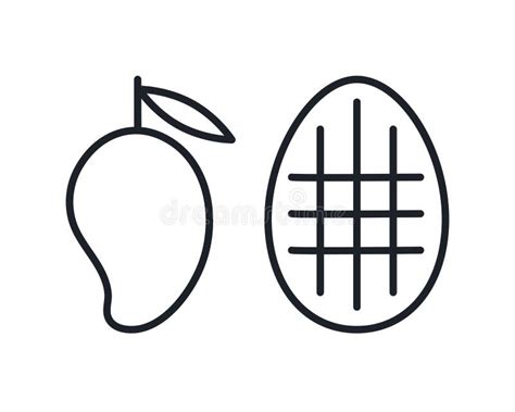 Mango Outline Stock Illustrations 2 667 Mango Outline Stock
