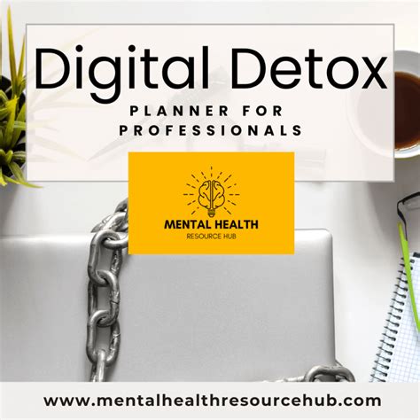 Digital Detox Planner For Professionals Pdf Mental Health Resource Hub
