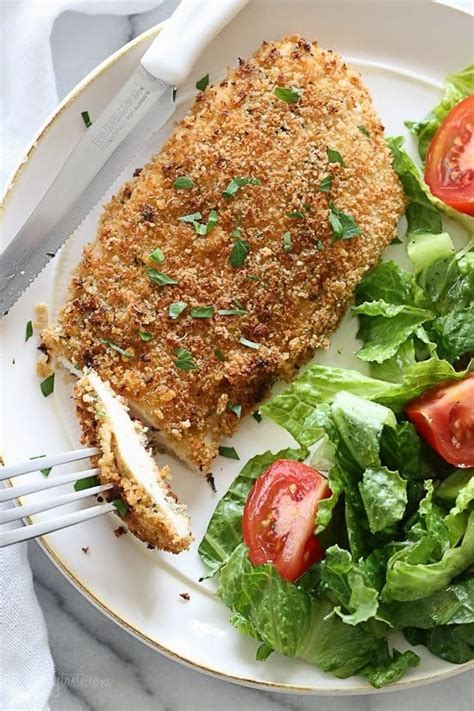 Mustard Herb Crusted Chicken Breasts Skinnytaste