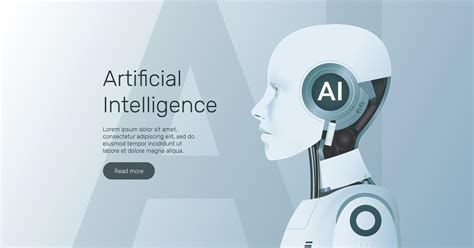 Ai Humanoid Head Side View Machine Learning Neural Network Artificial Intelligence Technology