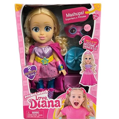 Pocket Watch Love Diana Doll Brand New