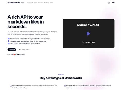 Markdowndb