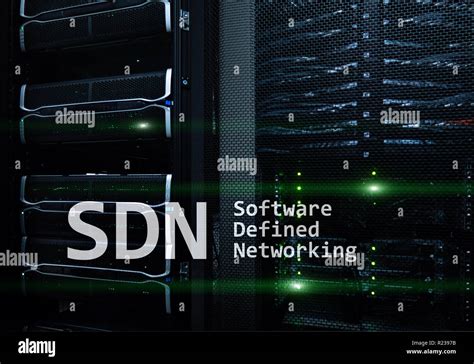 Sdn Software Defined Networking Concept On Modern Server Room