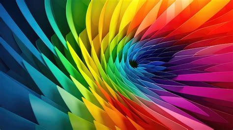 Premium Photo Shade Color Rainbow Background