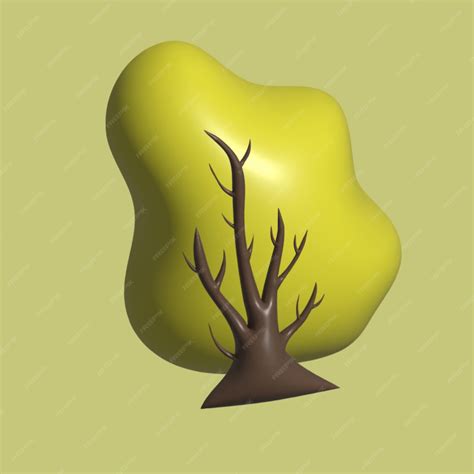 Premium Photo Trees 3d Render For Nature Ecology Environment Day