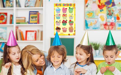 Waahome Birthday Chart For Classroom Cupcake Birthday