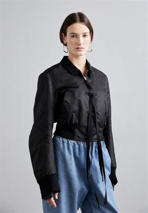 Mm6 Maison Margiela Sports Jacket Bomber Jacket Black Zalandoie