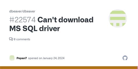 Cant Download Ms Sql Driver · Issue 22574 · Dbeaverdbeaver · Github