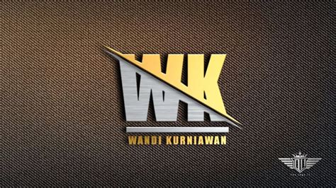 Cara Membuat Logo Monogram Dua Huruf Inisial WK Tutorial Pixellab