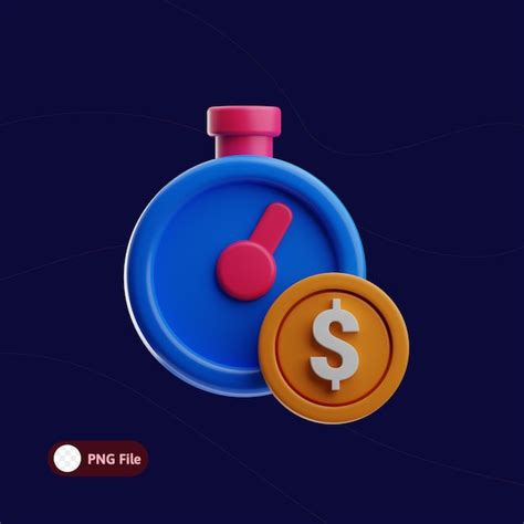 Premium Psd Finance Money Object Save Time In 3d Illustration