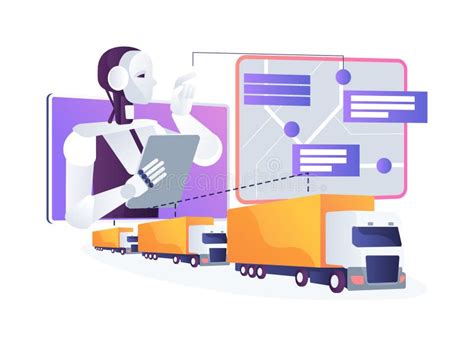 Ai Driver Behavior Monitoring Abstract Concept Vector Illustration