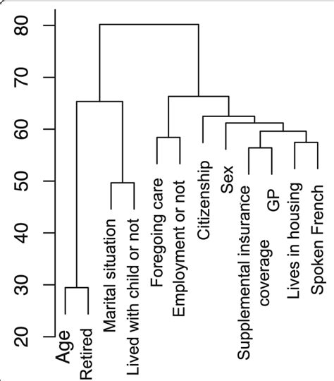 Hierarchical Cluster Derived Dendrogram Displaying The Co Clustering