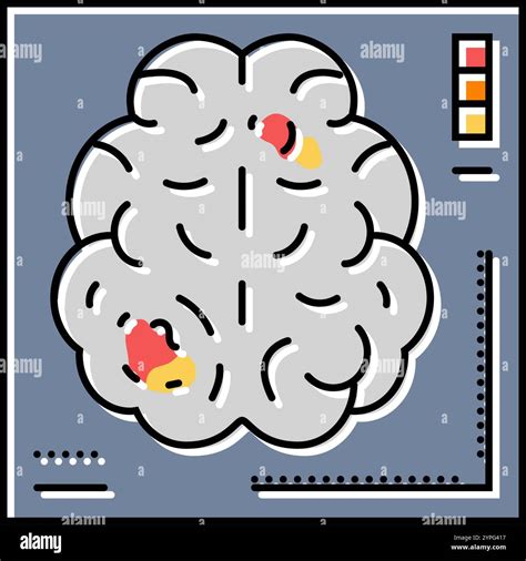 Functional Mri Neuroscience Neurology Color Icon Vector Illustration