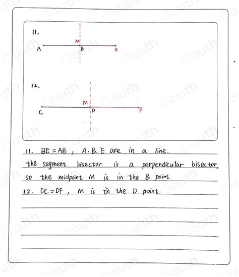 Solved Construction In Exercises 11 14 Copy The Segment And Construct
