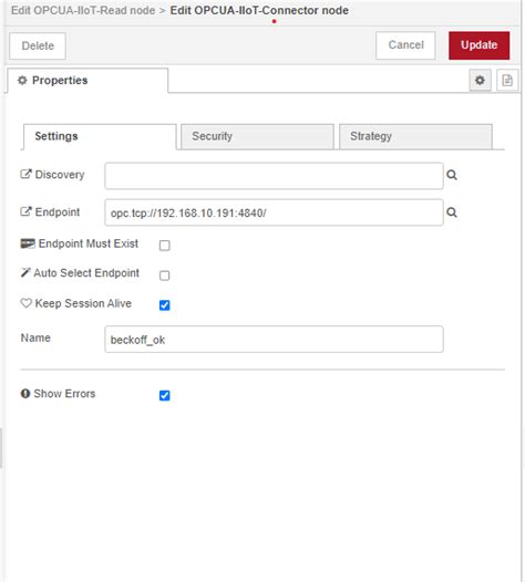 Beckoff Connection Problems · Issue 201 · Biancoroyalnode Red Contrib Iiot Opcua · Github