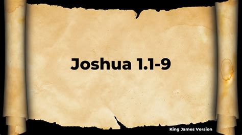 Joshua 1 1 9 Youtube