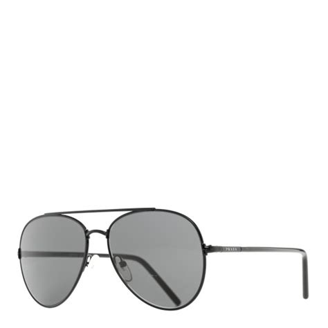 Prada Aviator Sunglasses Spr 66x Black 1337019 Fashionphile