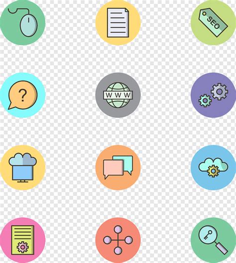 Set Of Seo Search Engine Optimization Icons Png Pngwing