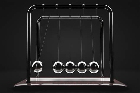 Premium Photo Newton S Cradle In Action