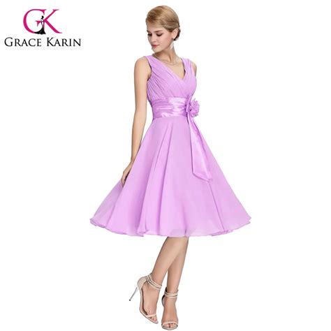 Grace Karin Bridesmaid Dresses Knee Length Short Formal Party