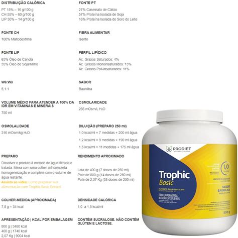 Trophic Basic Mix De Proteínas Em Pó Natuweb