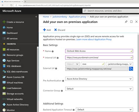 Enable SSO Single Sign On To On Premises Exchange OWA Outlook Web