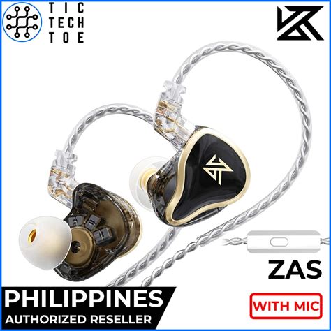 KZ ZAS 16 Driver Hybrid HiFi Earphones with Mic | Shopee Philippines