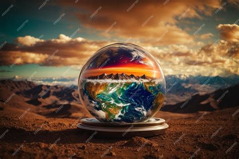 Premium Photo Earth Planet In Hourglass Global Warming Concept