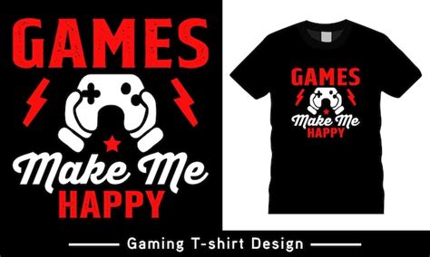 Premium Vector Gaming Typography Vector T Shirt Design