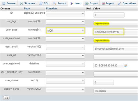การแก Username Admin WPThaiuser by Ruk Com