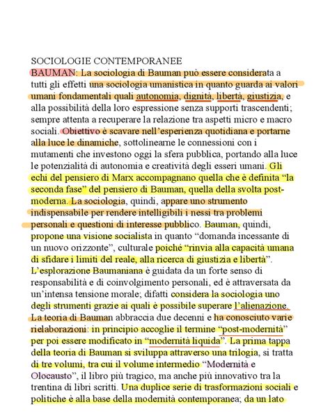 Sociologie Contemporanee Docsity