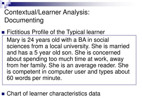 Ppt Instructional Design Learner Analysis Powerpoint Presentation
