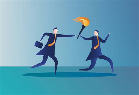 20 Passing The Torch Concept Stock Illustrations Royalty Free Vector