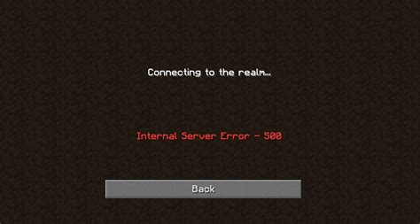 How To Fix Minecraft Realms Internal Server Error 500