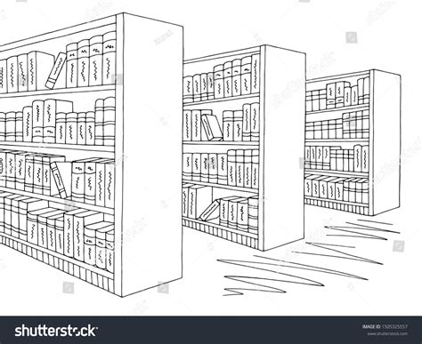 School Library Sketch