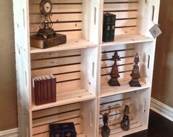 Large Wood Bookcase Etsy
