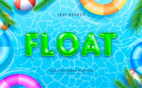 Premium Psd Float Text Effect