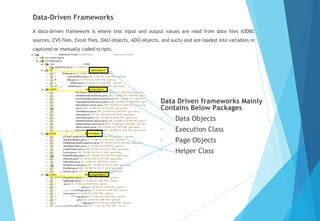 Hybrid Automation Framework Development Introduction Ppt
