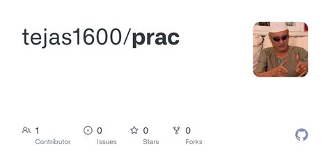 GitHub Tejas1600 Prac