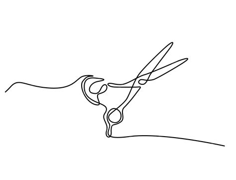 Premium Vector A Pair Of Scissors With A Black And White Drawing Of A Pair Of Scissors