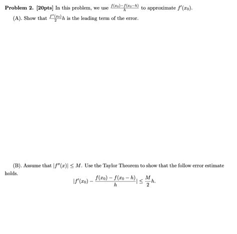 Solved Problem 2 20pts In This Problem We Use